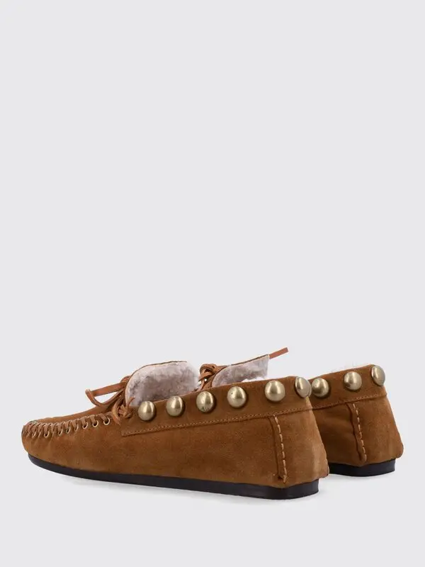 Isabel Marant Étoile Suede Loafers With Stud Detailing - Brown