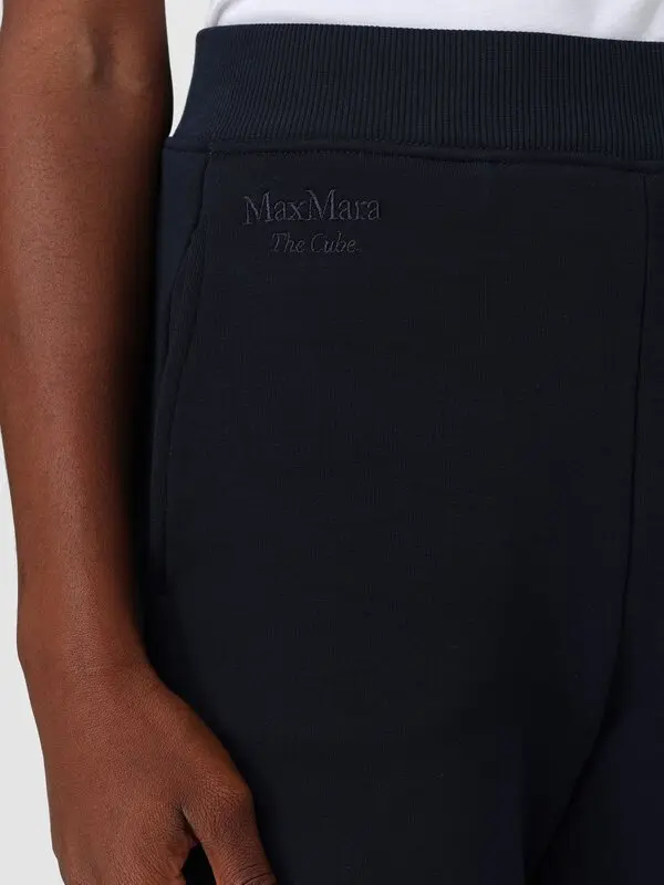 Max Mara Wide Leg Sweatpants - Navy