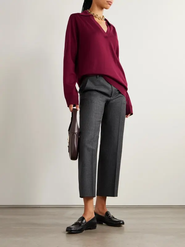 Gucci Pleated Wool-twill Pants