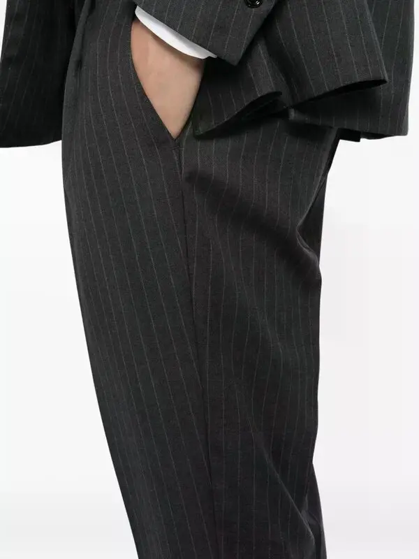 LARDINI Pinstripe Double-breasted Suit
