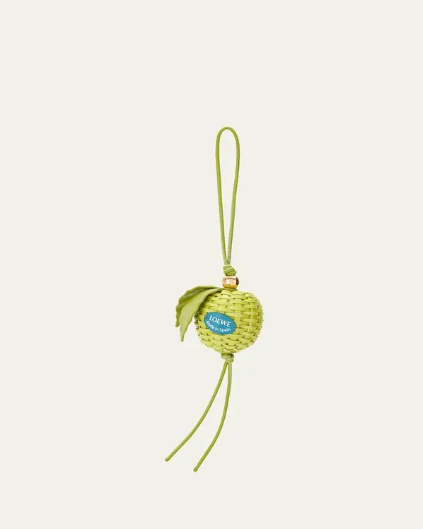 Loewe Granny Smith Apple Bag Charm - Green