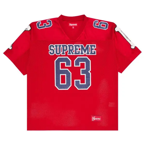 Supreme Bones Football Jersey - Red