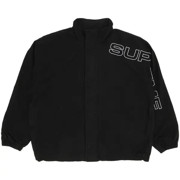 Supreme Embroidered Ripstop Track Jacket - Black | Editorialist