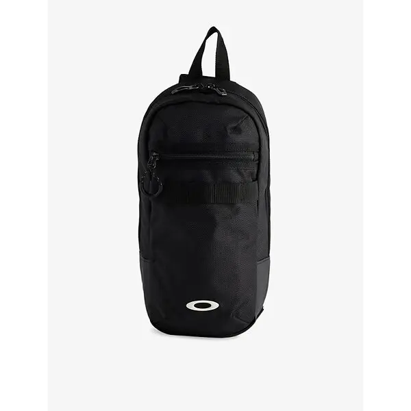 Oakley Logo-plaque Woven Cross-body Bag - Black/white