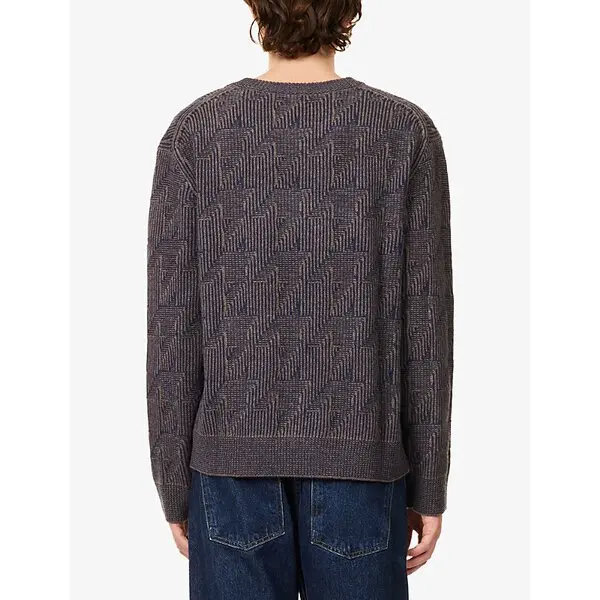 Paul Smith Jacquard-pattern Crewneck Wool Jumper