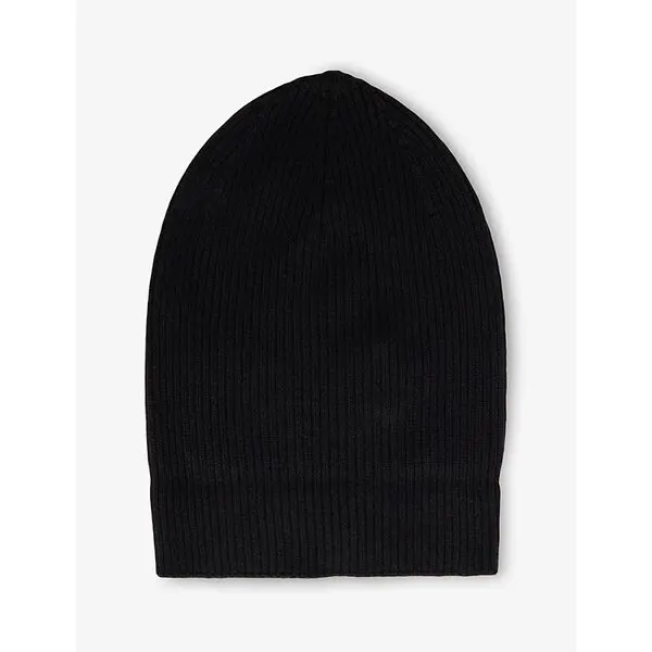 Rick Owens Ribbed Virgin Wool Beanie