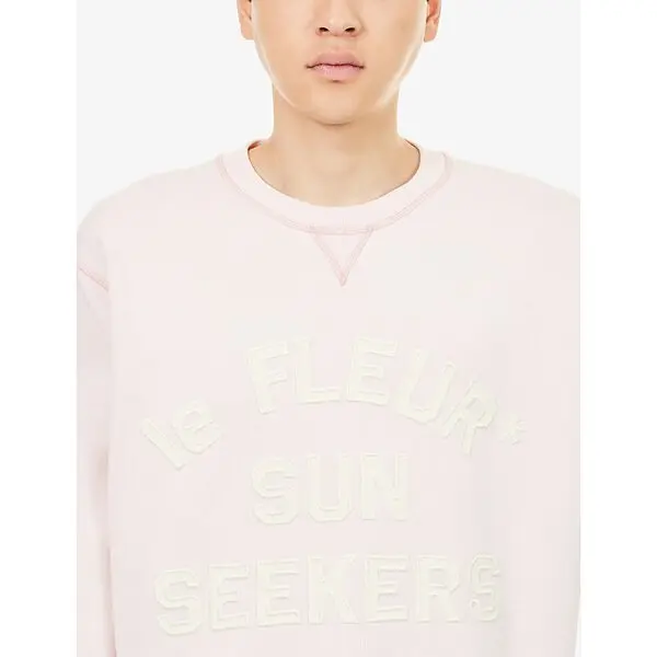 Golf Le Fleur Sunseeker Crewneck Cotton Sweatshirt - Pink