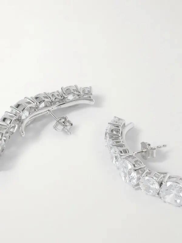 Completedworks Rhodium-plated Cubic Zirconia Earrings