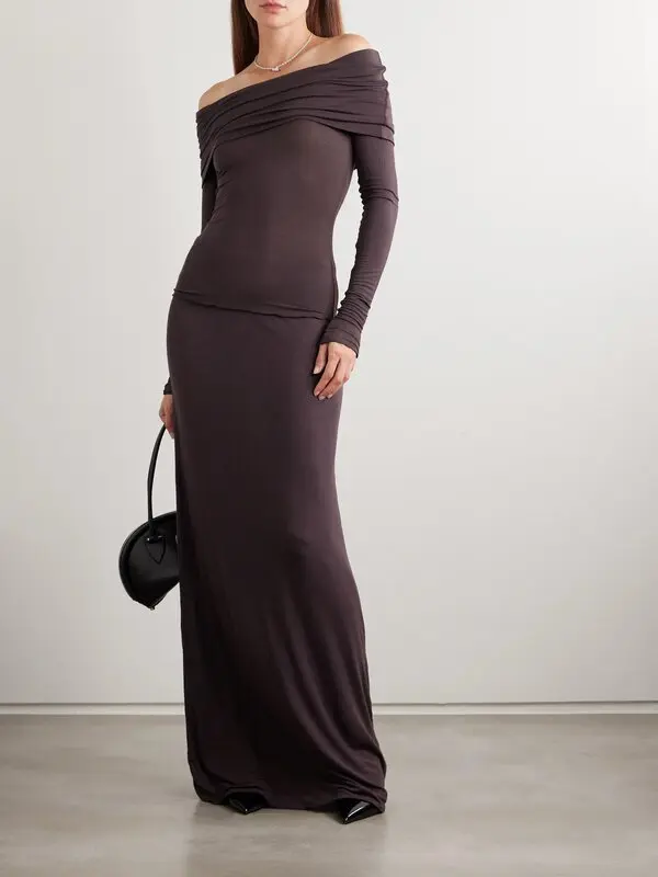 SKIMS - Sheer Modal-Blend Maxi Skirt