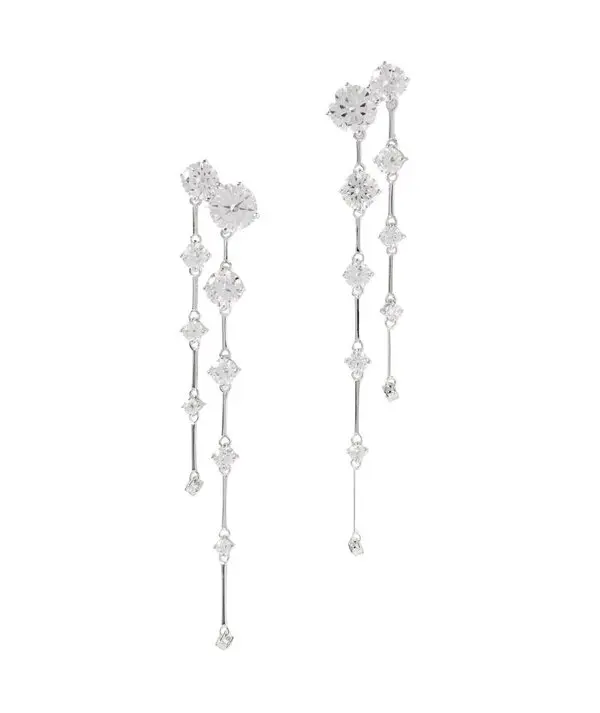 Completedworks Memory Lane Rhodium-plated Cubic Zirconia Earrings - Silver
