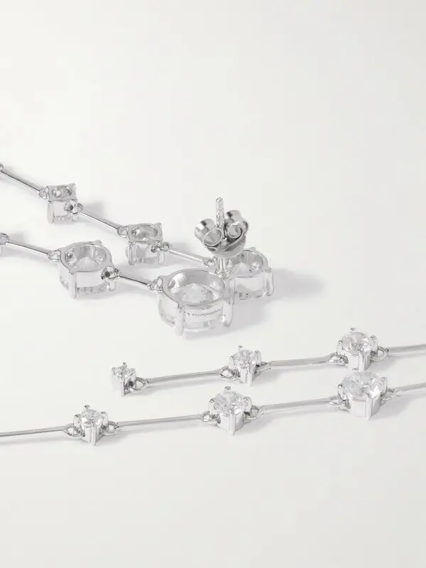 Completedworks Memory Lane Rhodium-plated Cubic Zirconia Earrings