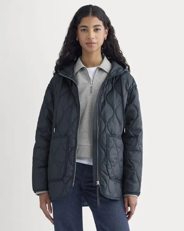 Everlane Renew Quilted Hooded Liner Jacket