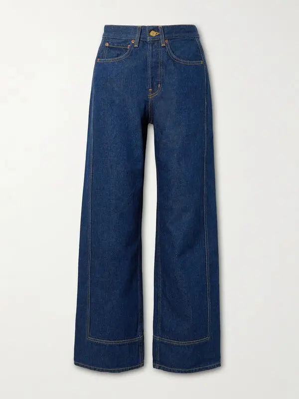 B Sides Charlot Mid-rise Wide-leg Jeans - Blue