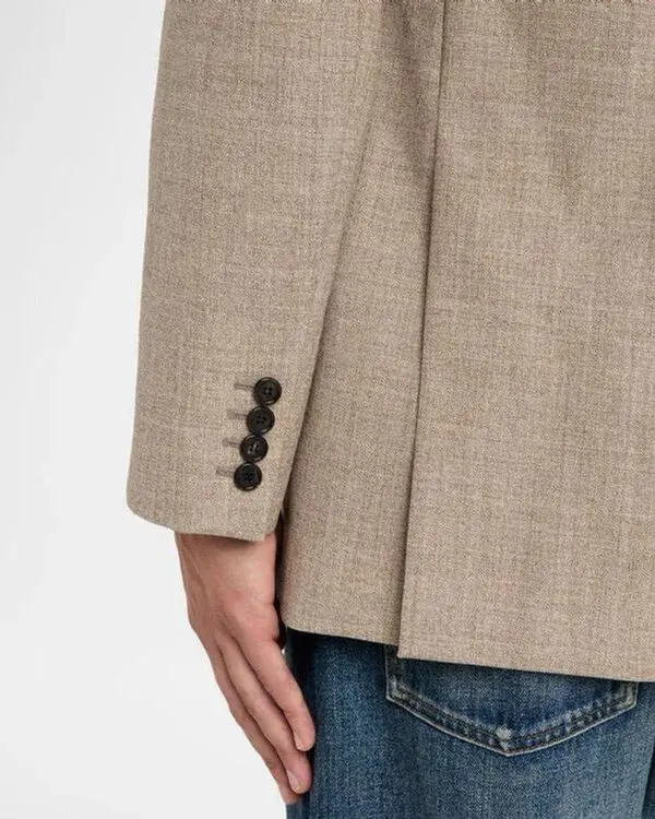 Saint Laurent Apos;s Double-breasted Blazer Jacket - Lt.beige