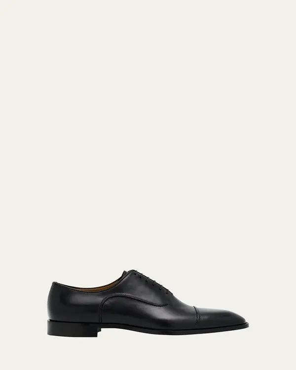 CHRISTIAN LOUBOUTIN Seriox Cap-toe Leather Oxfords