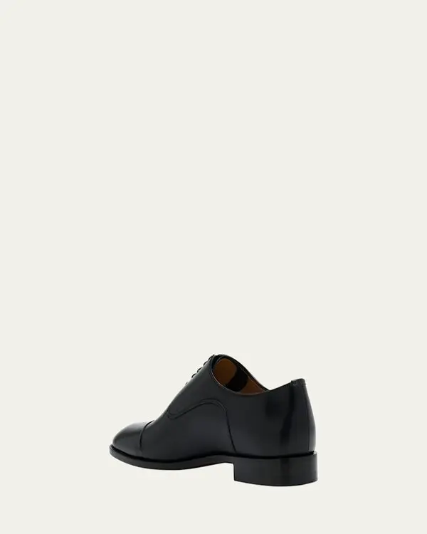 CHRISTIAN LOUBOUTIN Seriox Cap-toe Leather Oxfords