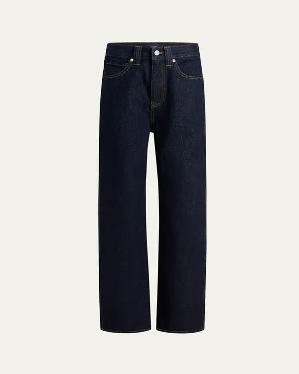 Khaite Bonnie Straight-leg Cotton Denim Jeans