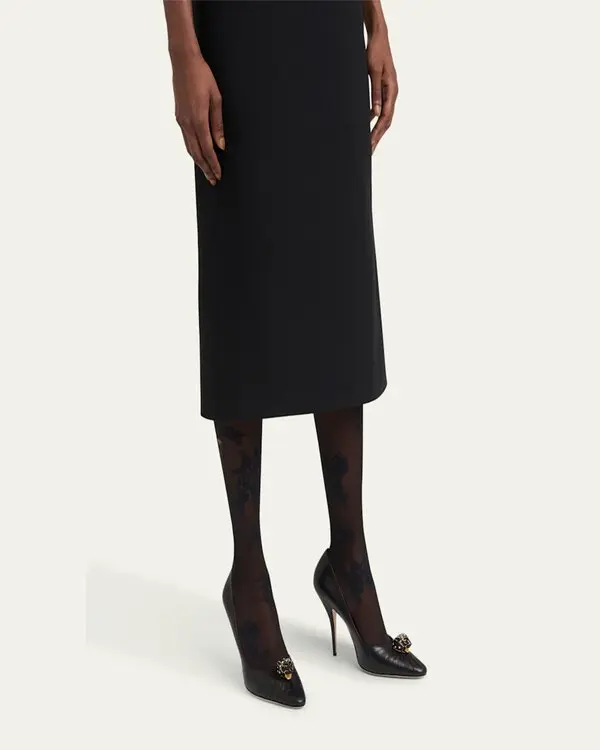 Valentino Garavani Pas De Chat Leather Pumps