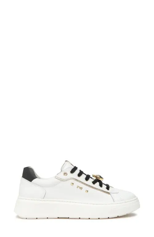 NEROGIARDINI Studded Platform Sneakers - White
