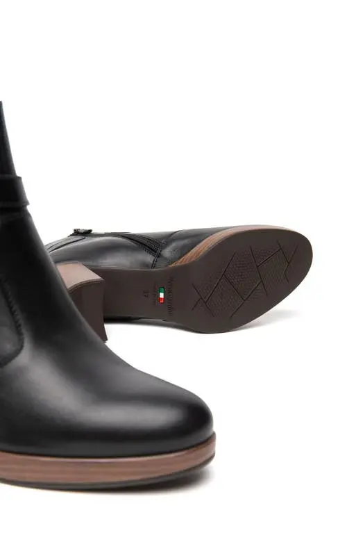 NEROGIARDINI Platform Leather Bootie