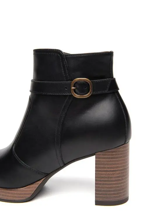 NEROGIARDINI Platform Leather Bootie
