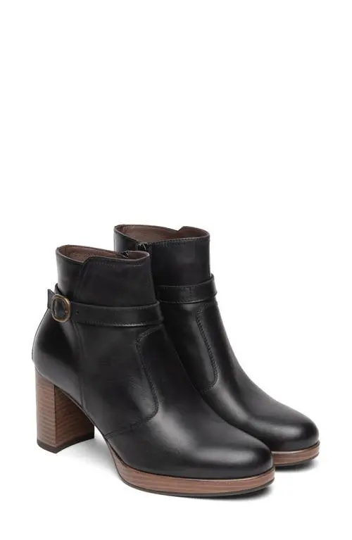 NEROGIARDINI Platform Leather Bootie