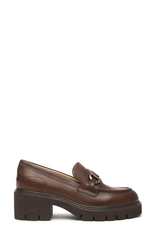NEROGIARDINI Lug Sole Loafer - Dark Brown