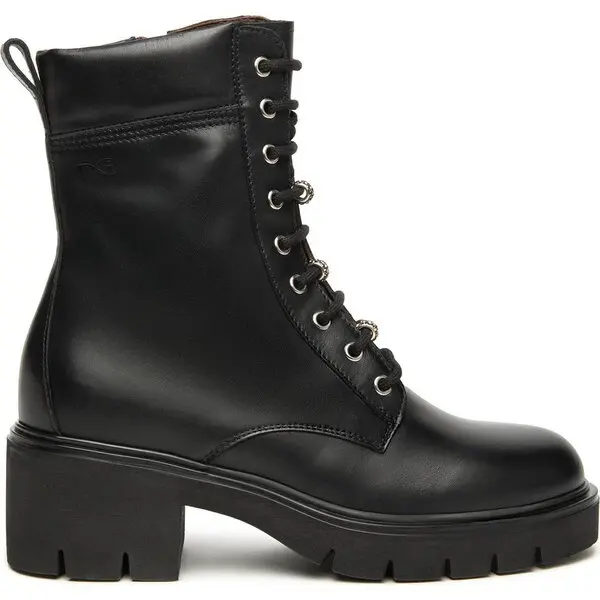 NEROGIARDINI Charm Combat Boot - Black