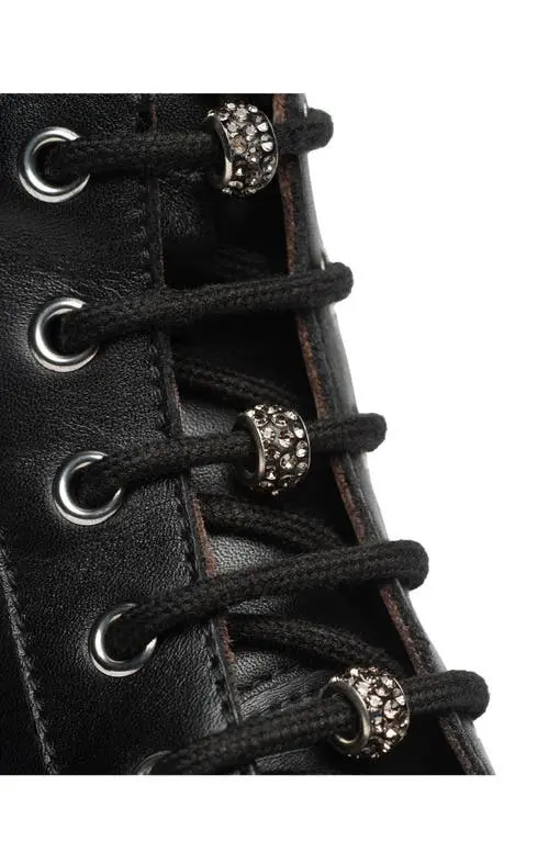 NEROGIARDINI Charm Combat Boot - Black