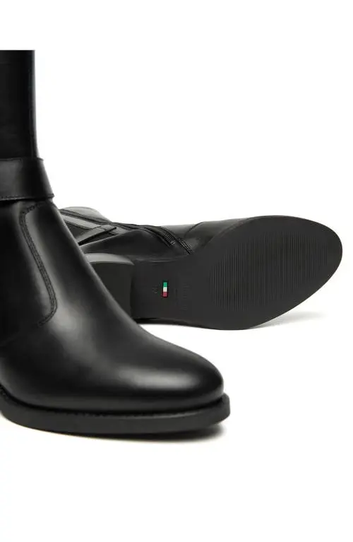 NEROGIARDINI Block Heel Tall Boots - Black