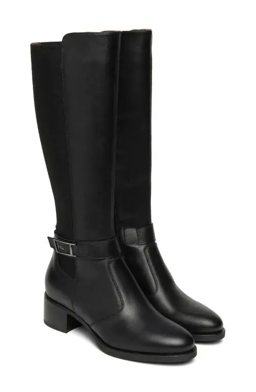 NEROGIARDINI Block Heel Tall Boots - Black