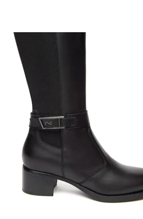 NEROGIARDINI Block Heel Tall Boots - Black