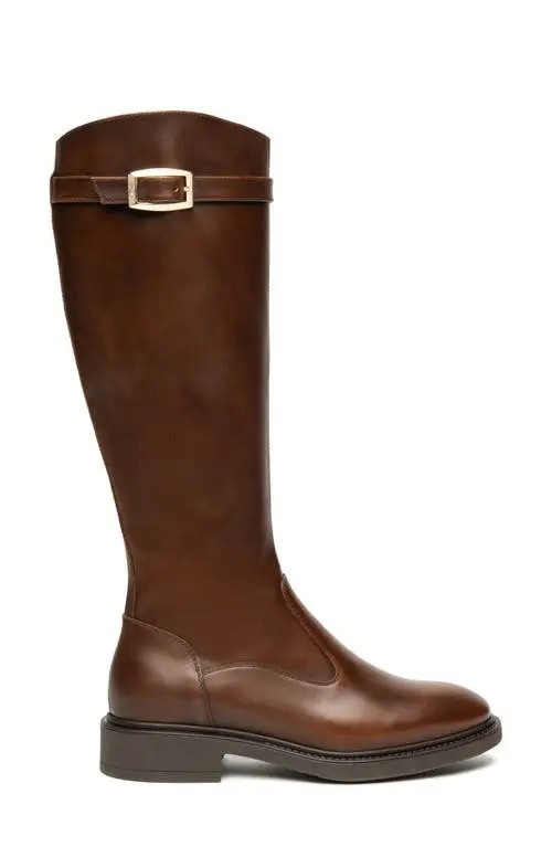 NEROGIARDINI Buckled Riding Boots - Dark Brown