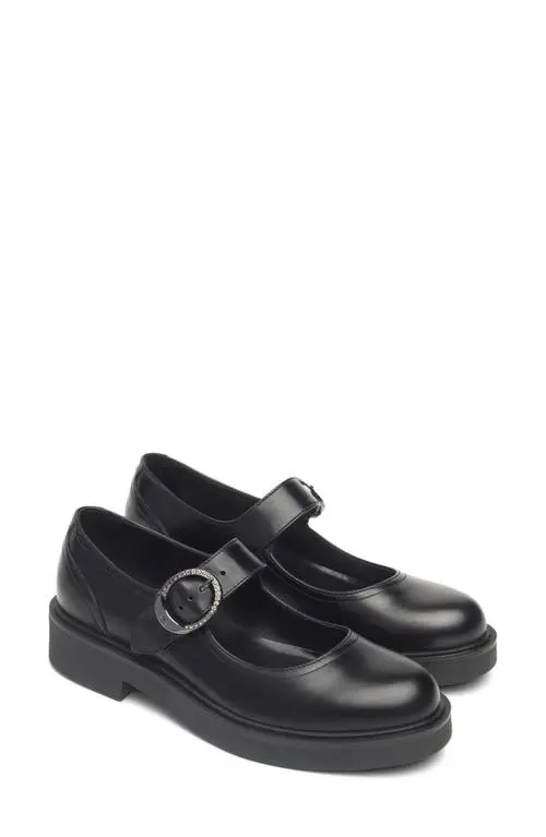 NEROGIARDINI Leather Mary Jane Flat