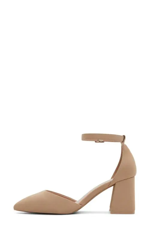 CALL IT SPRING BY ALDO Ankle Strap Pointed Toe Pumps - Light Brown