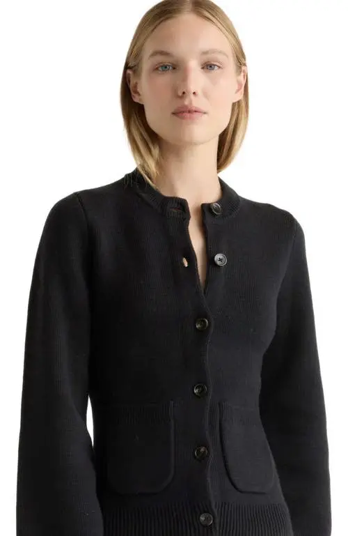 Modern Citizen Organic Cotton-wool Cardigan - Black