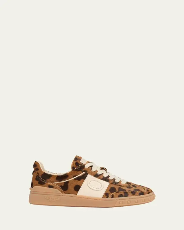 Valentino Garavani Upvillage Leopard Calf Hair Sneakers