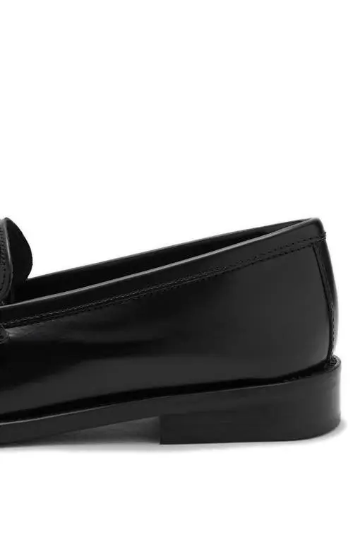 Mango Luisa Penny Loafer - Black