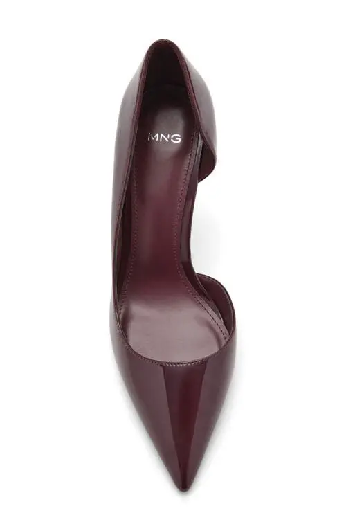 Mango Audrey D'orsay Pump - Burgundy