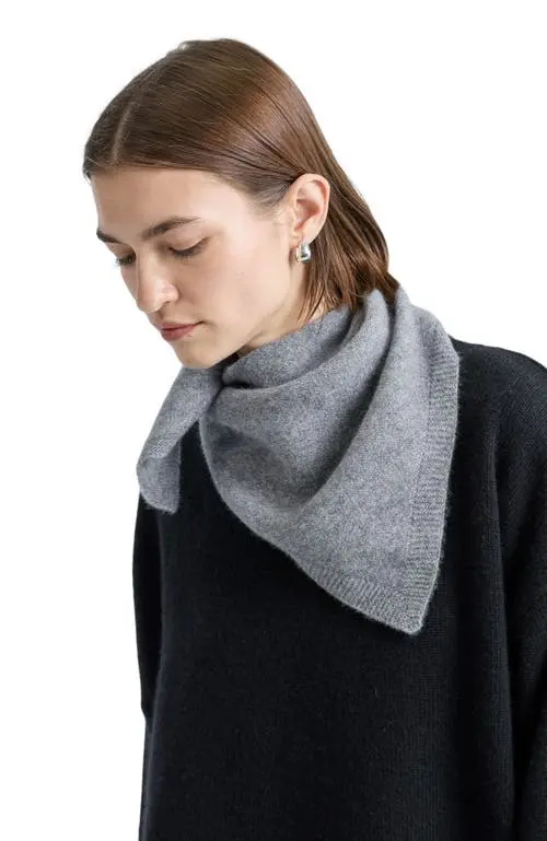 Almina Concept Triangle Neck Scarf - Grey