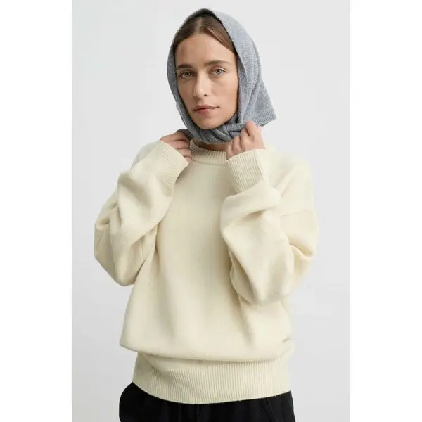 Almina Concept Triangle Neck Scarf - Grey