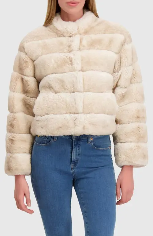 LYLA GRANT Faux Fur Chinchilla Jacket - White Chinch