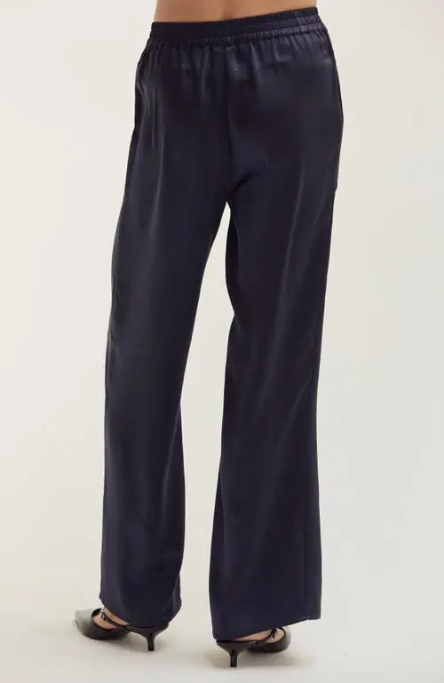 CRESCENT Crushed Satin Pull-on Pants