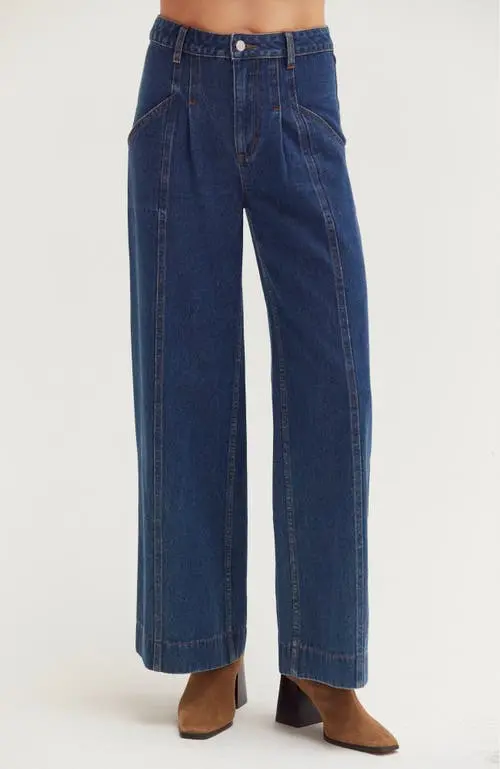 CRESCENT High-rise Flare Denim Pants
