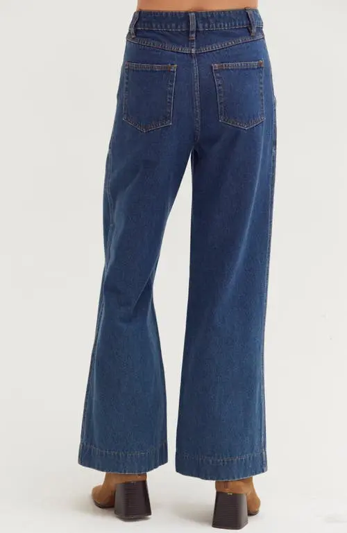 CRESCENT High-rise Flare Denim Pants