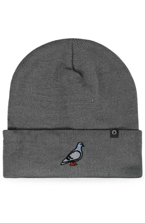 DALIX Pigeon Beanie Cap - Asphalt Gray