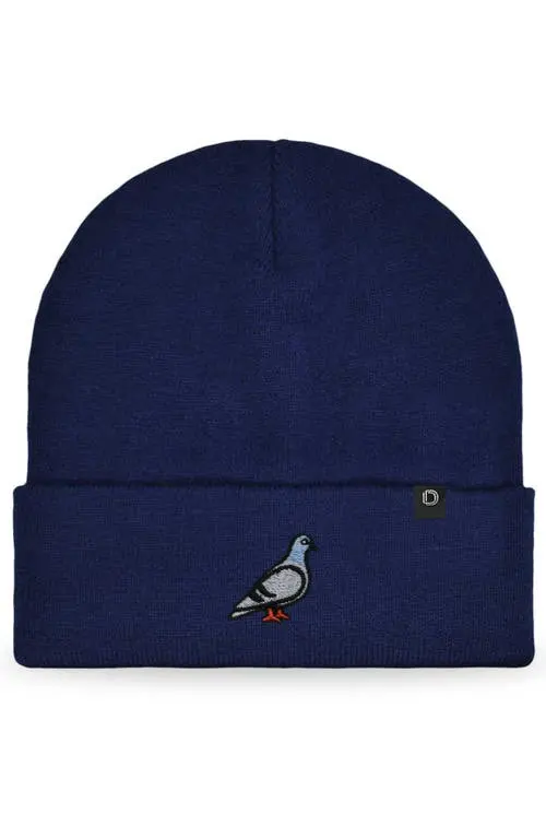 DALIX Pigeon Beanie Cap - Navy Blue
