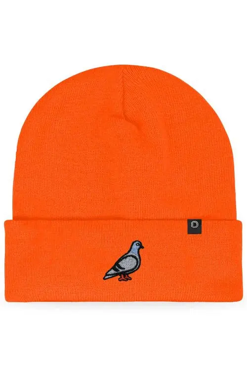 DALIX Pigeon Beanie Cap - Neon Orange