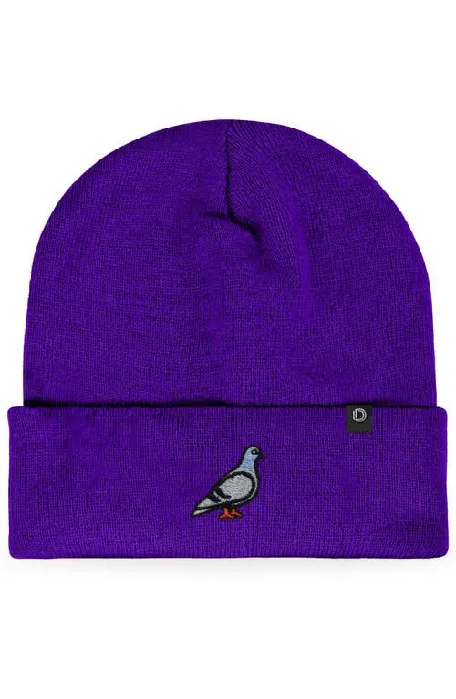 DALIX Pigeon Beanie Cap - Purple