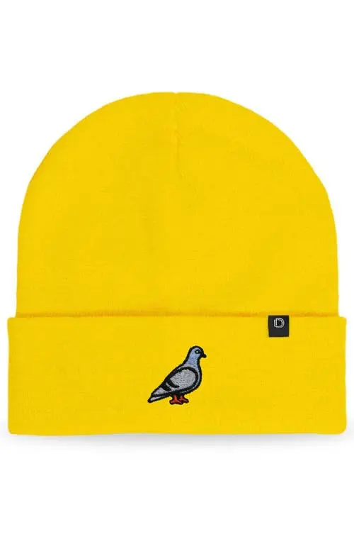 DALIX Pigeon Beanie Cap - Yellow